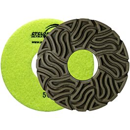 6" Cyclone Ultra Straight Edge Velcro Wheel #400